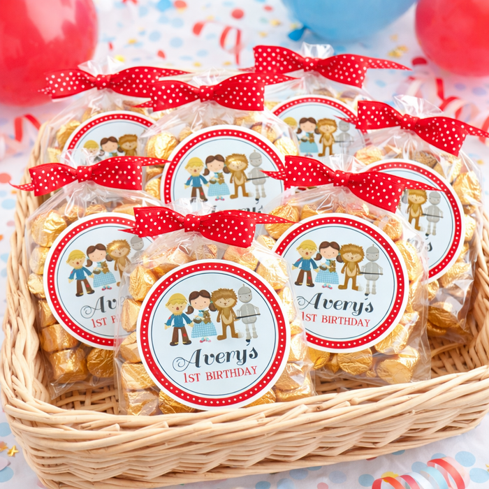 Wizard of Oz Birthday Party Stickers — Pig Party Prints