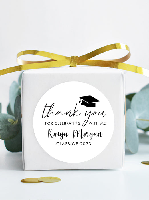 Thank You Graduation Stickers — Pig Party Prints