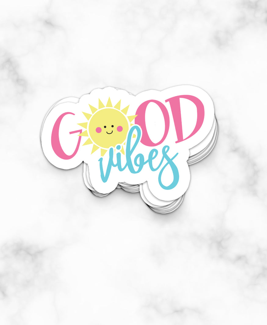 Good Vibes Sticker — Pig Party Prints